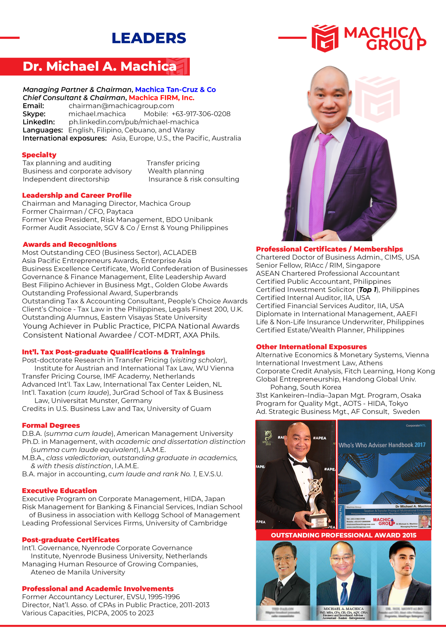 Our Leaders | Machica Group